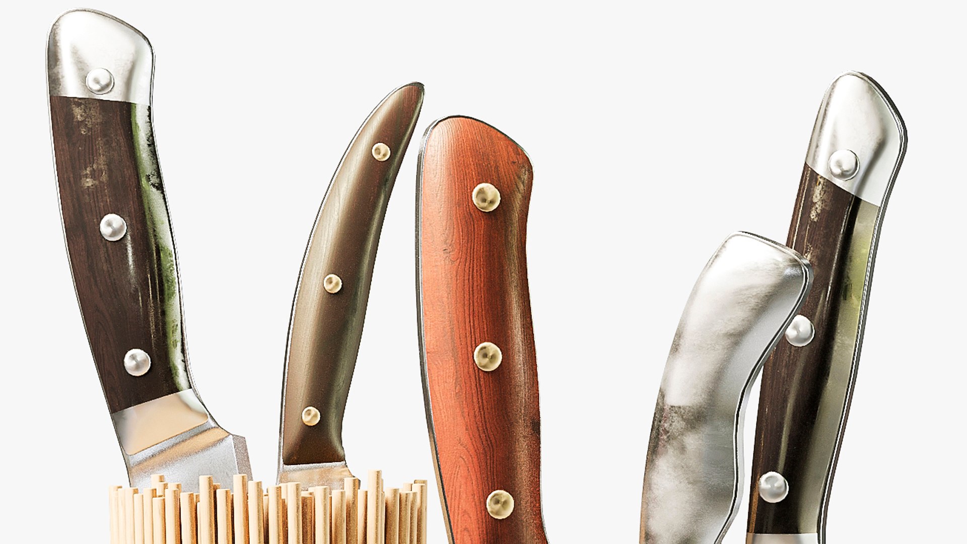 Knife Set 3D Model - TurboSquid 2089508