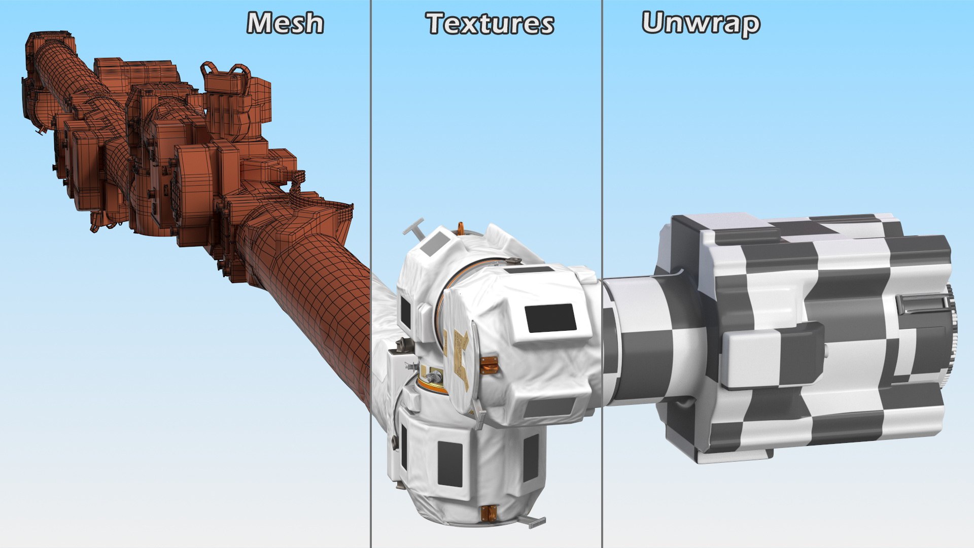 Canadarm2 iss remote manipulator 3D model - TurboSquid 1691114