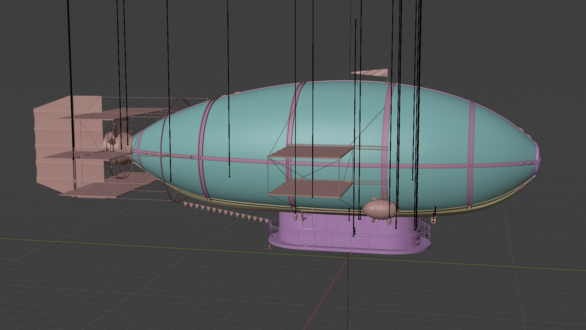 3D Model Dirigible Perun - TurboSquid 2407843