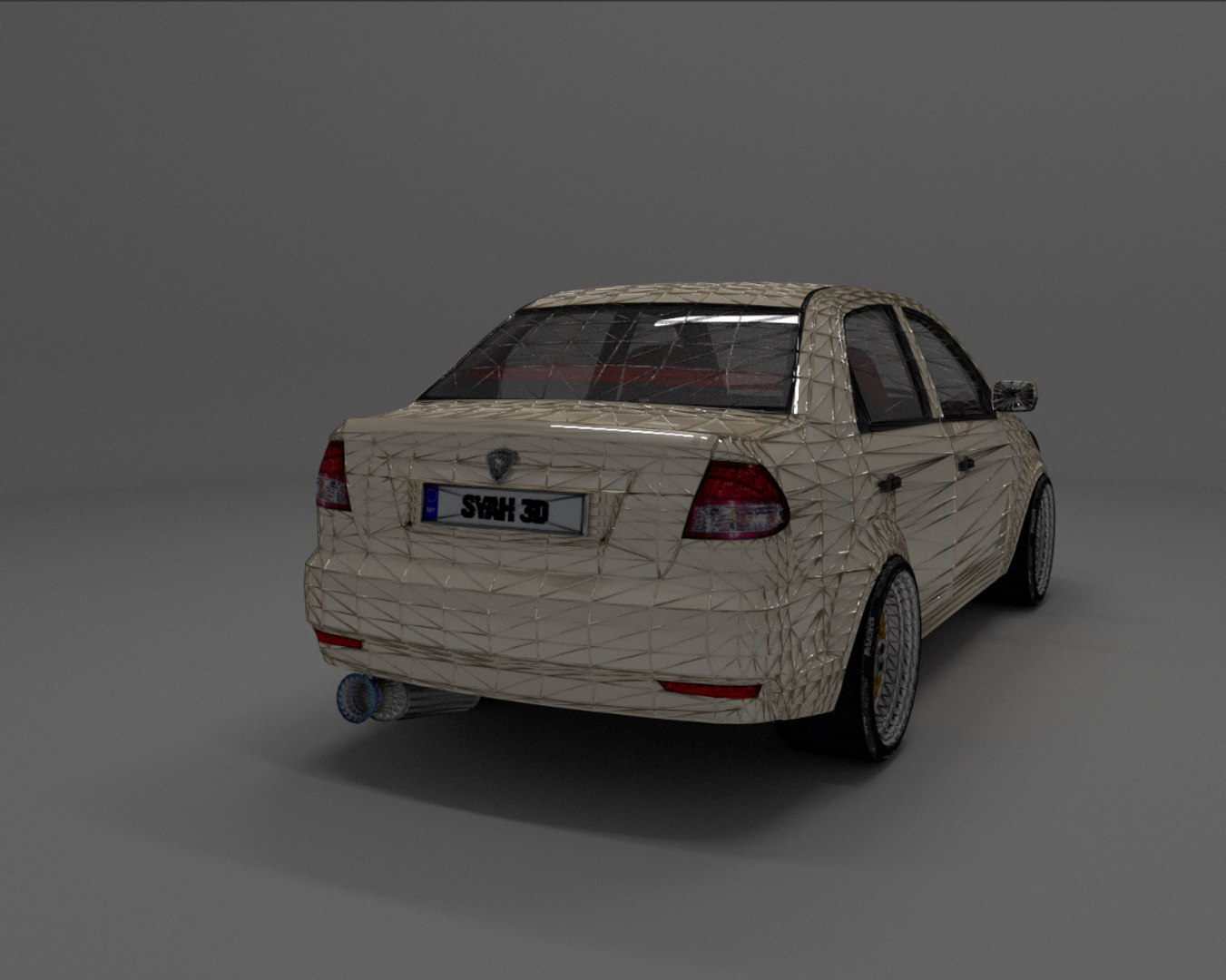 Proton Saga Flx Sedan 3d Model