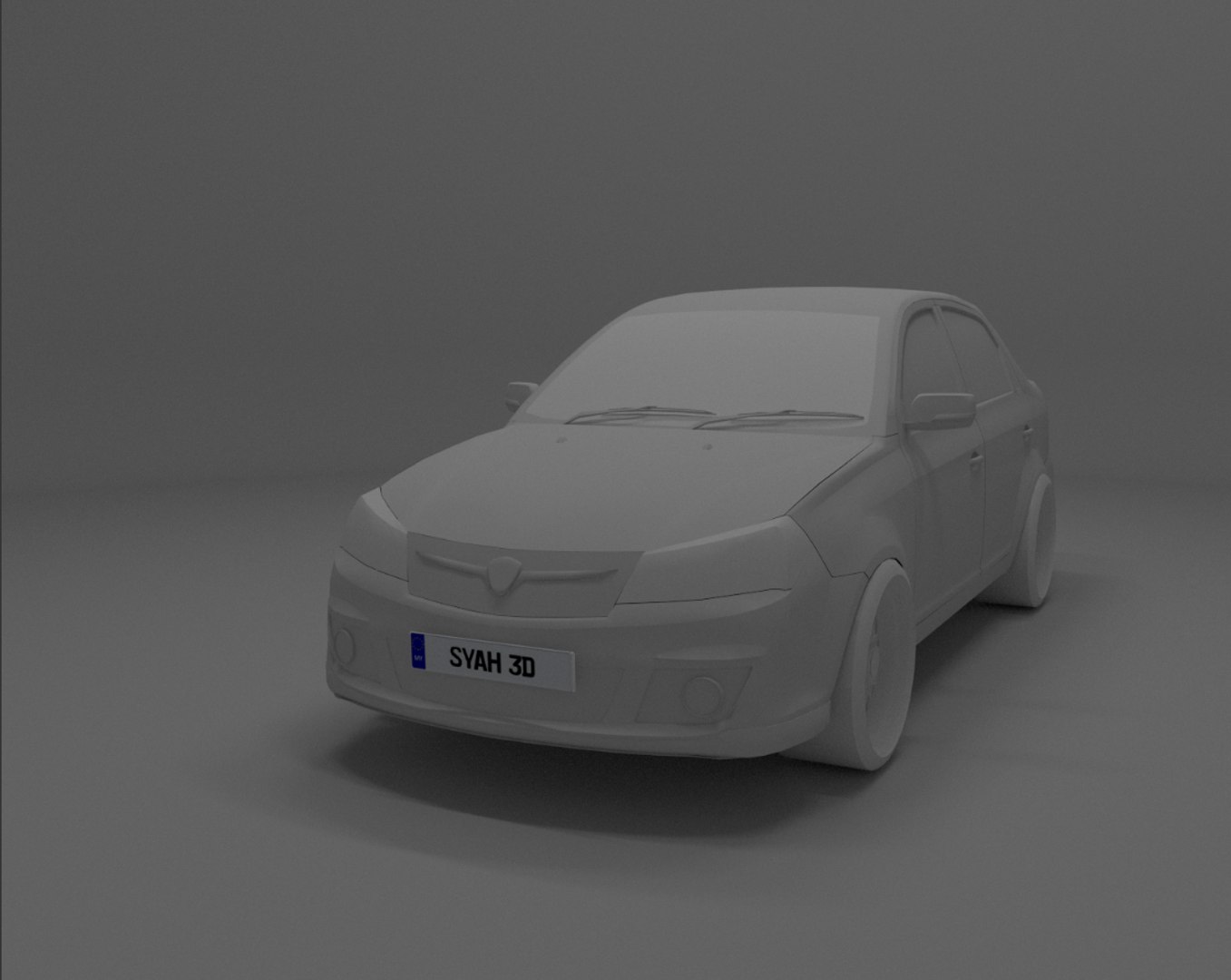 Proton Saga Flx Sedan 3d Model