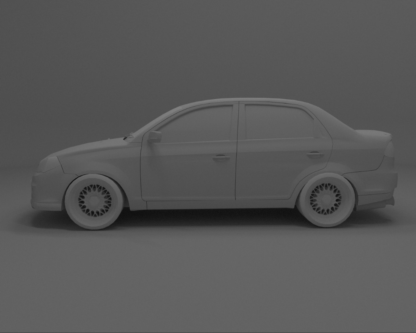 Proton Saga Flx Sedan 3d Model