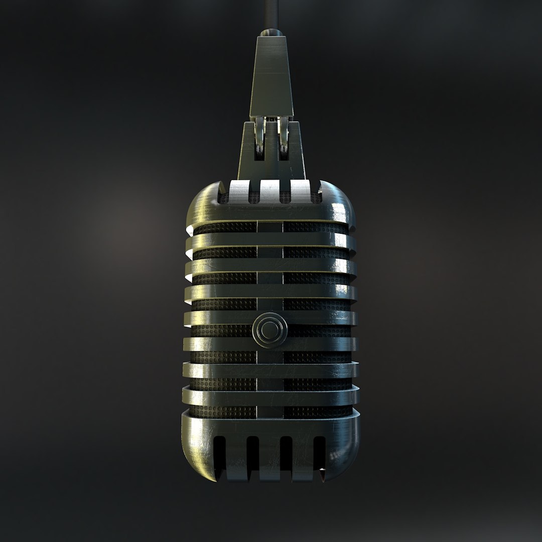 3ds Vintage Microphone