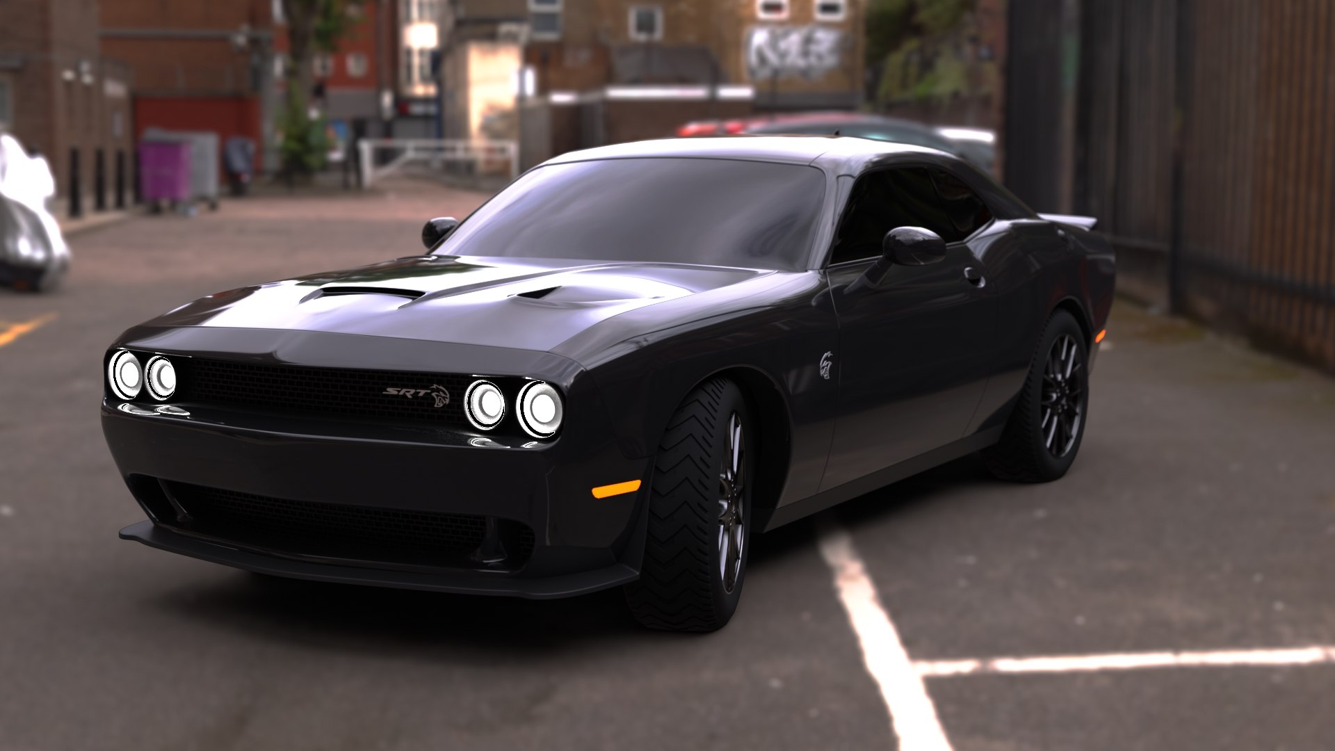 3D Dodge Challenger SRT Hellcat 2015 - TurboSquid 1880594