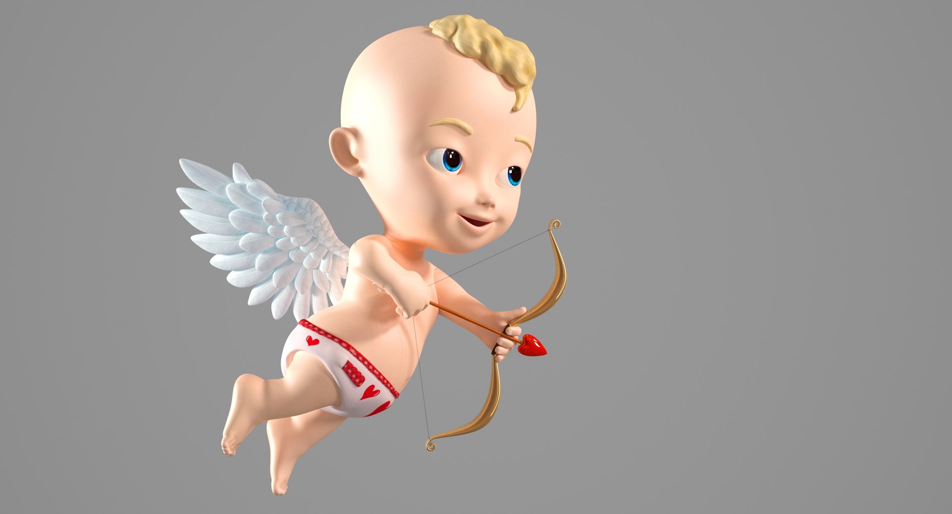 Cartoon Baby Boy Cupidon 3D - TurboSquid 1377521