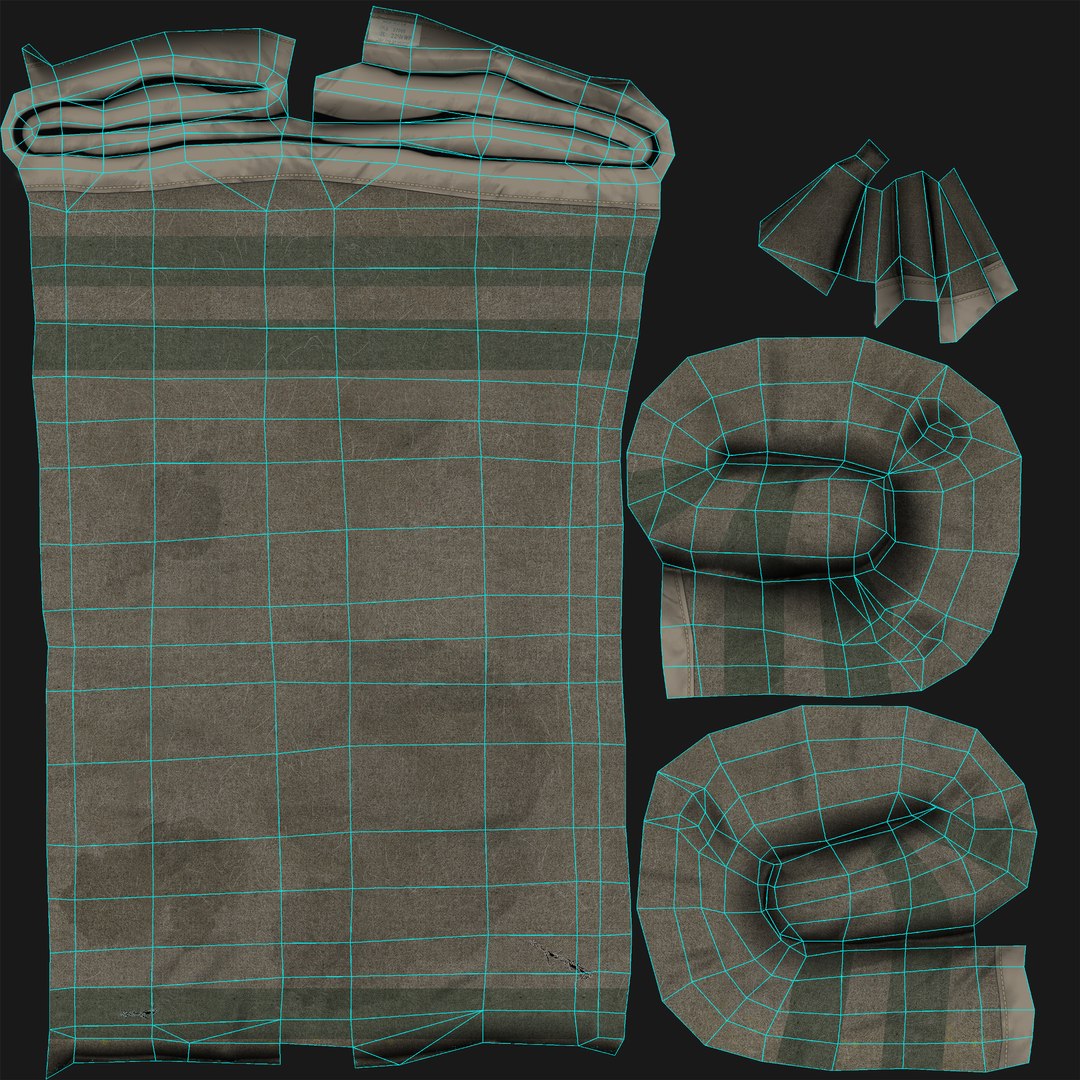 3D Fabric Rolls On Shelves Model - TurboSquid 1793046