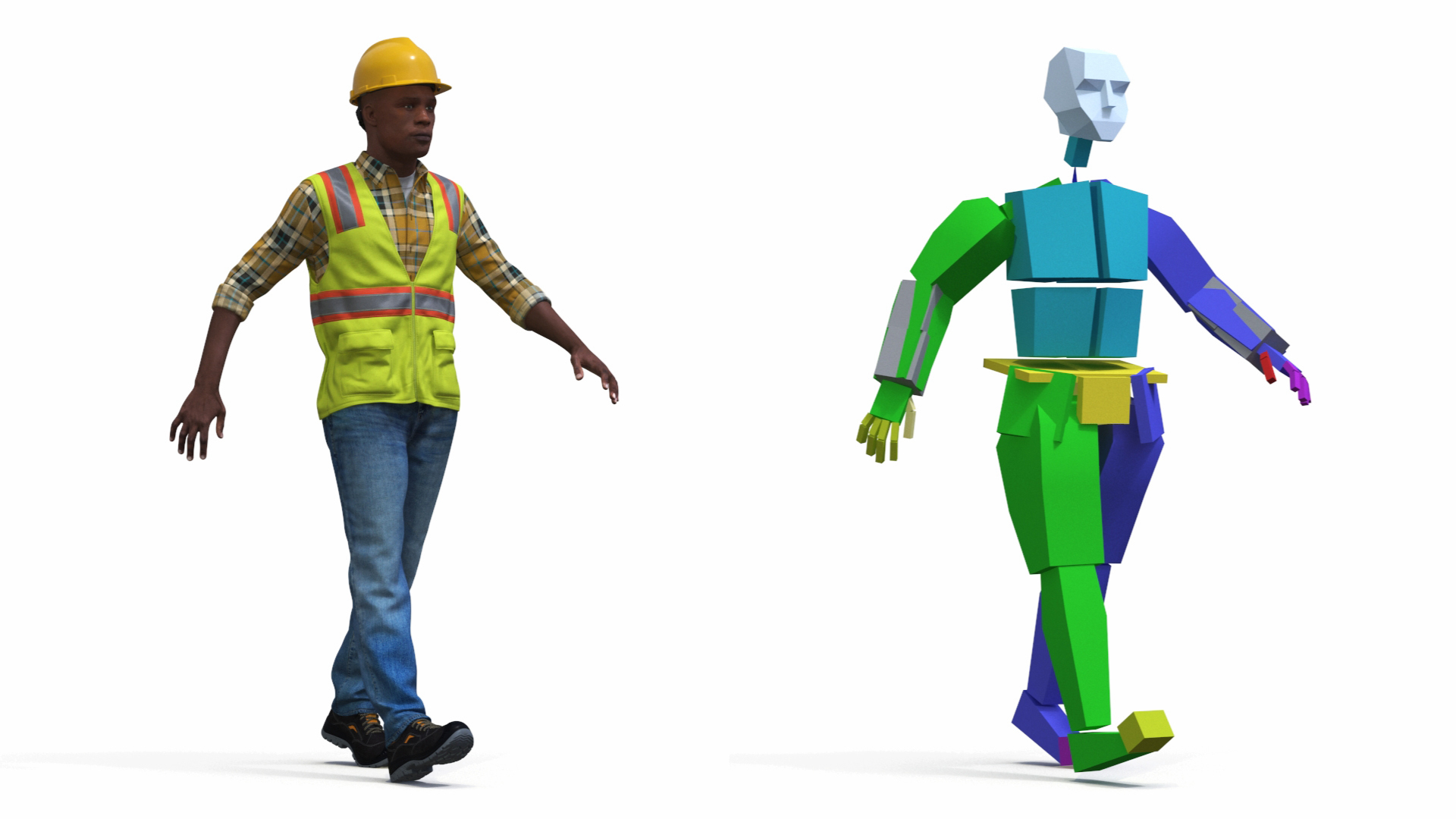 Skid Steer Or Compact Track Loader With Operator Rigged 3D Model ...