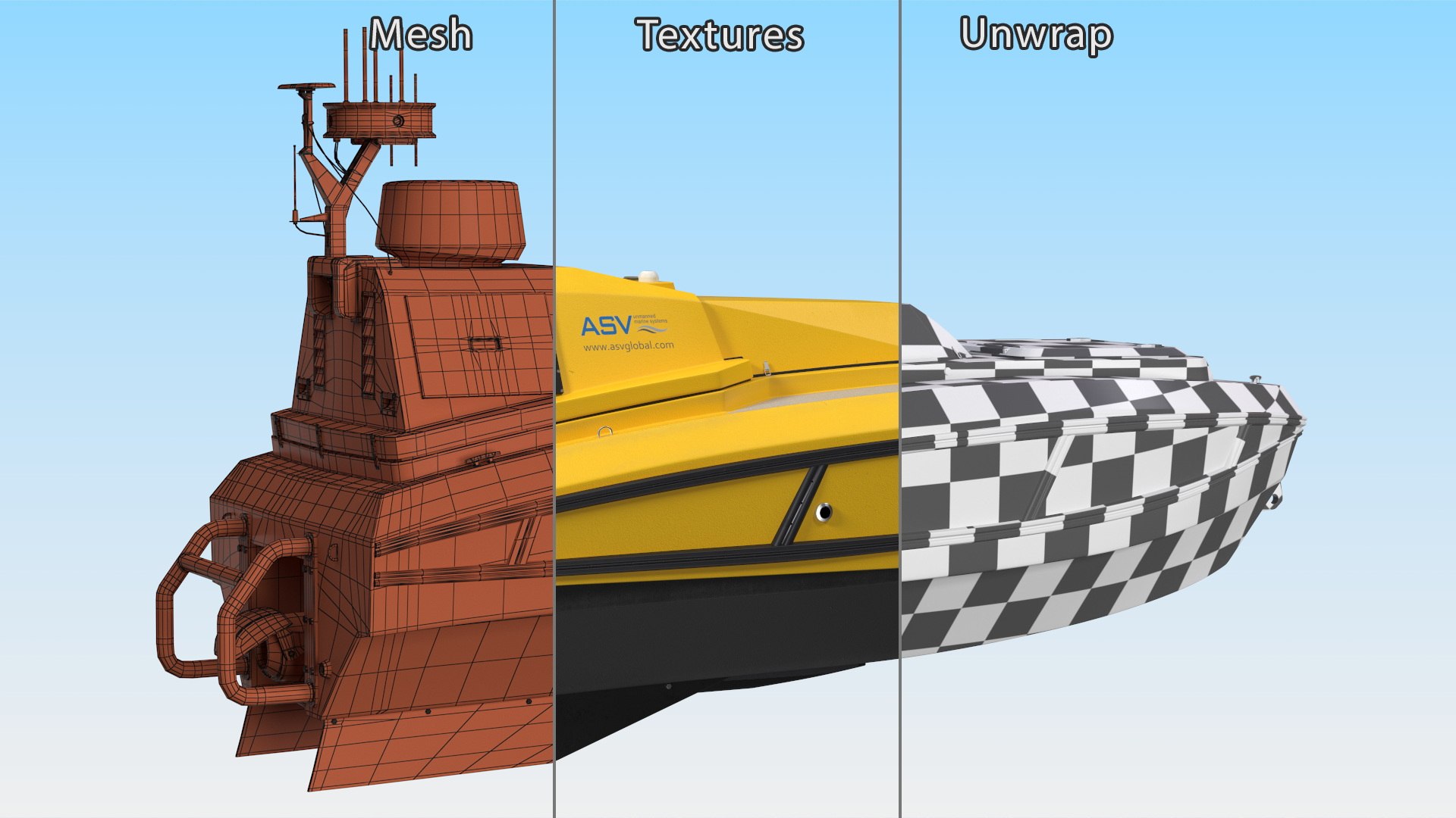 Autonomous Surface Vehicle Model Turbosquid 2206575