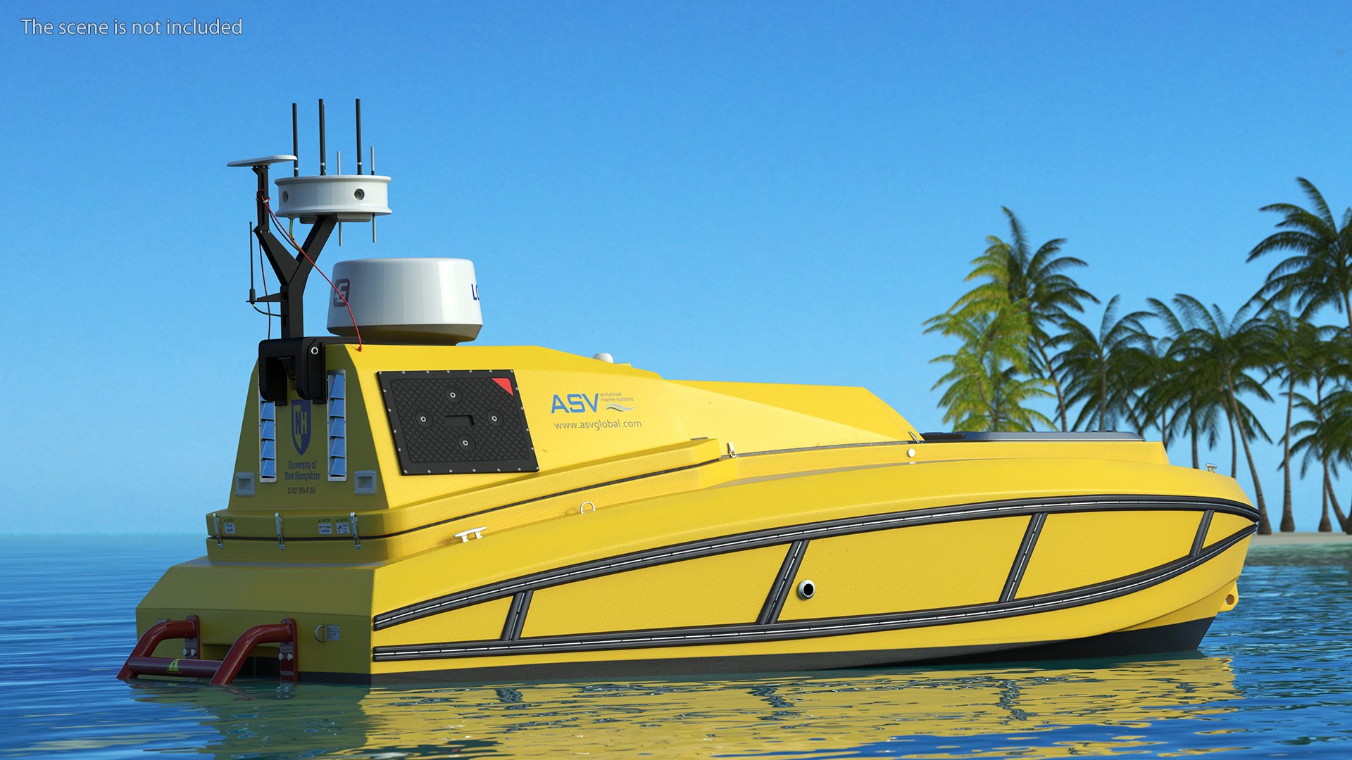 Autonomous Surface Vehicle Model Turbosquid 2206575