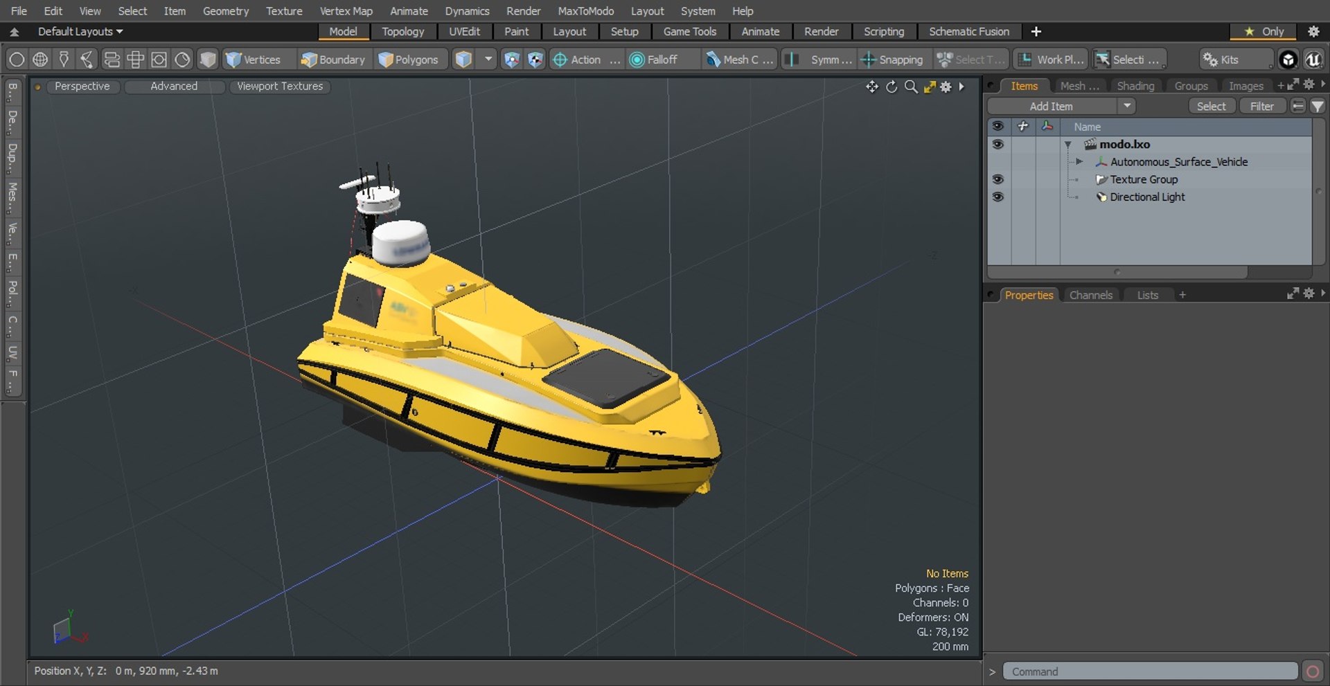 Autonomous Surface Vehicle Model Turbosquid 2206575