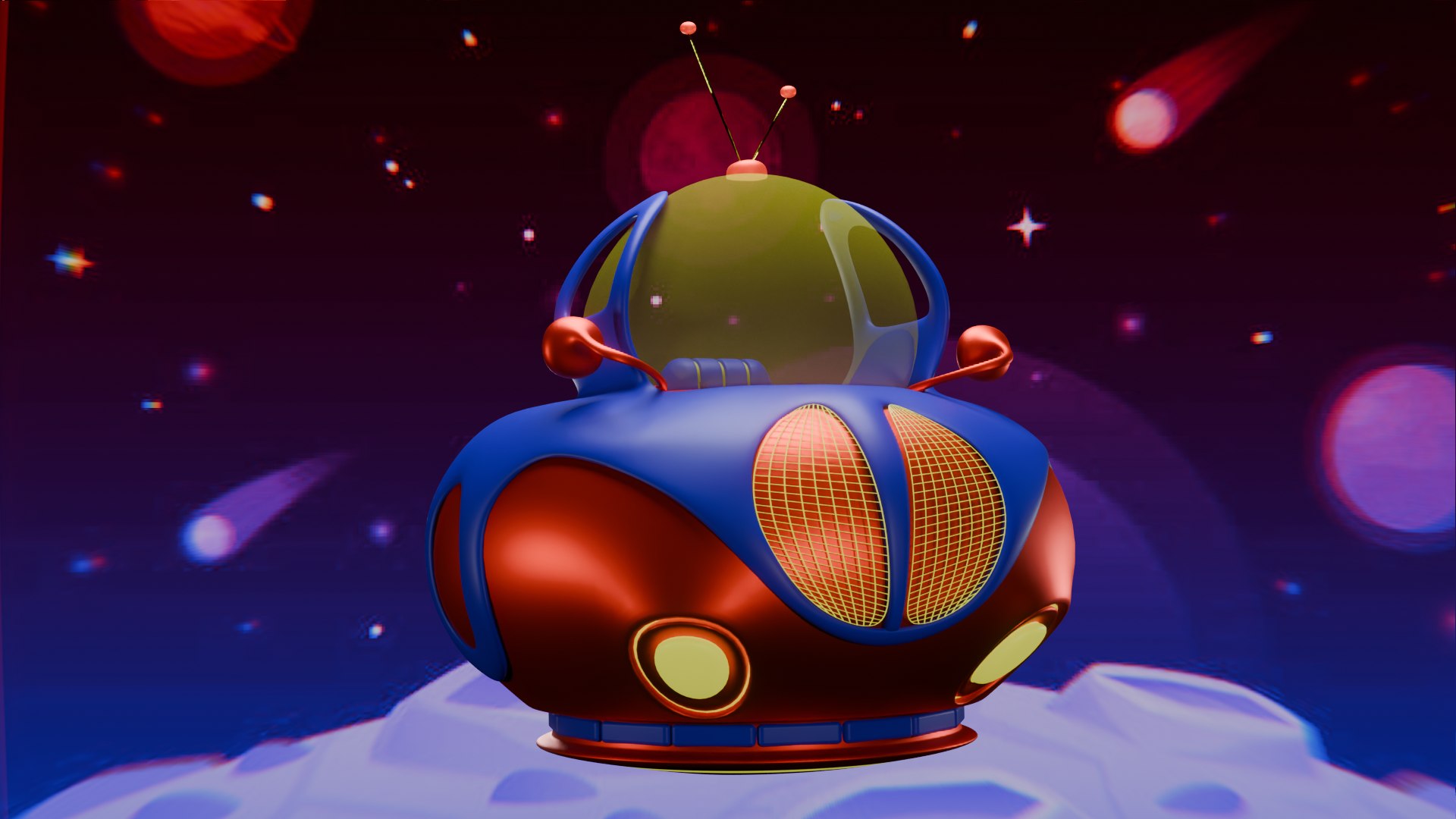 Stylized Spaceship 3D - TurboSquid 2261449