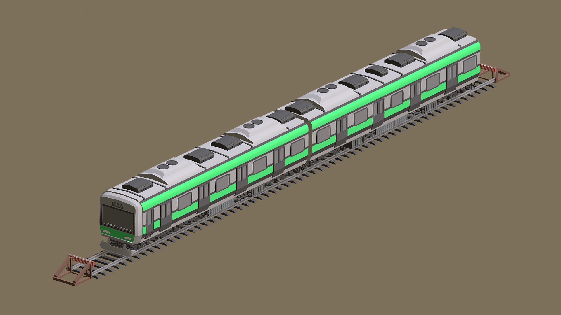 3D 18 Train Models In Just One Package Low-poly 3D Model Model ...