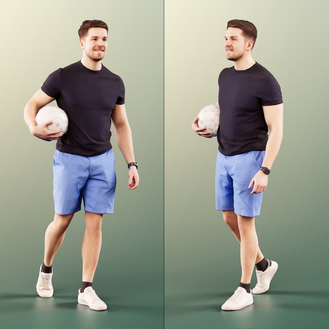 11592 Kilian - Man Walking With Ball model - TurboSquid 1796436