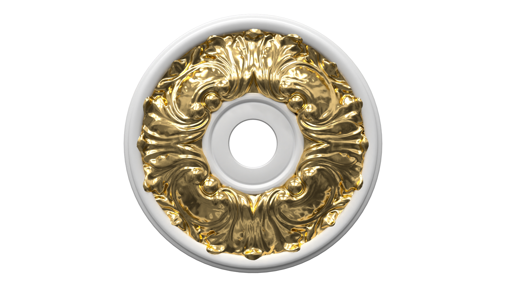 3D Ceiling Sockets Gypsum Plaster DR14 - TurboSquid 2013116