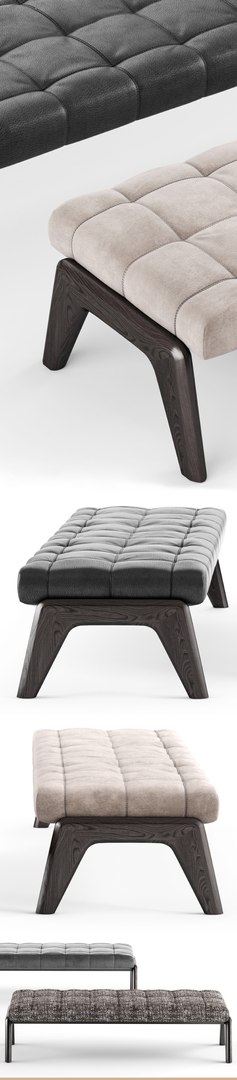 3D Minotti Kirk Bench - TurboSquid 1586655