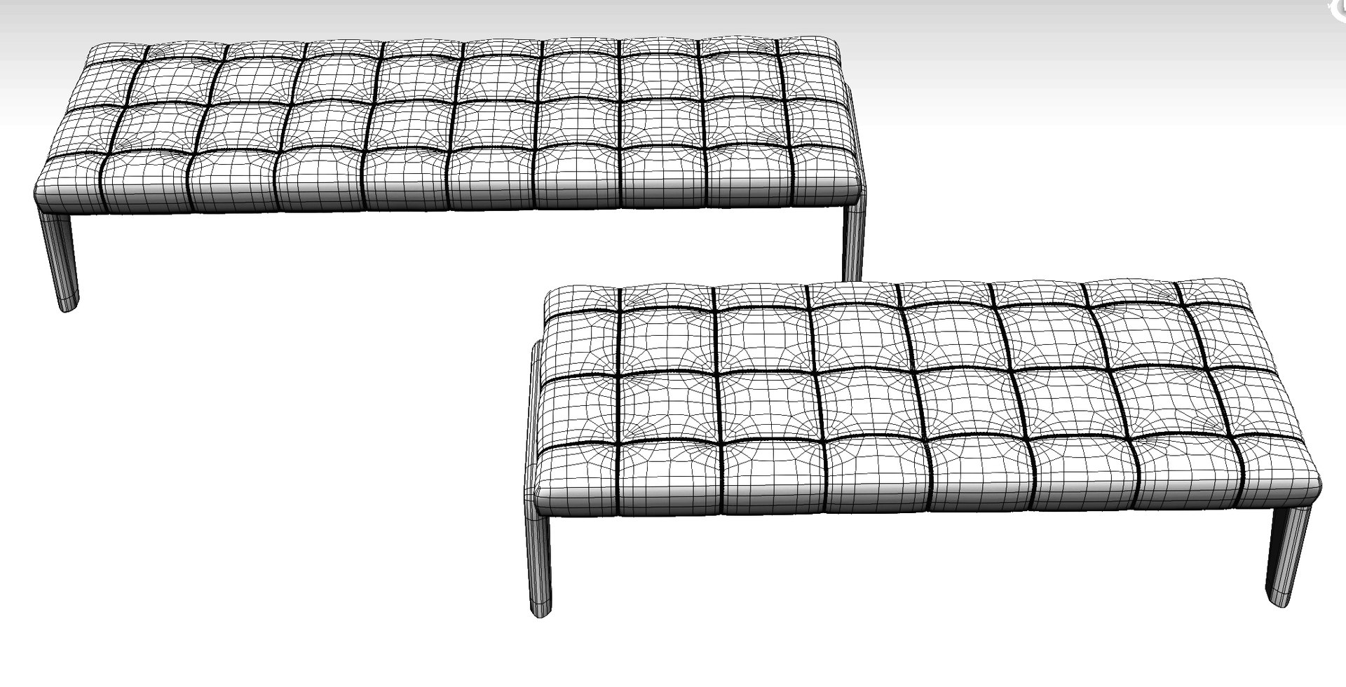 3D Minotti Kirk Bench - TurboSquid 1586655