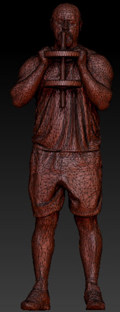 3D Man Lifting Dumbbell 386 - TurboSquid 2000834