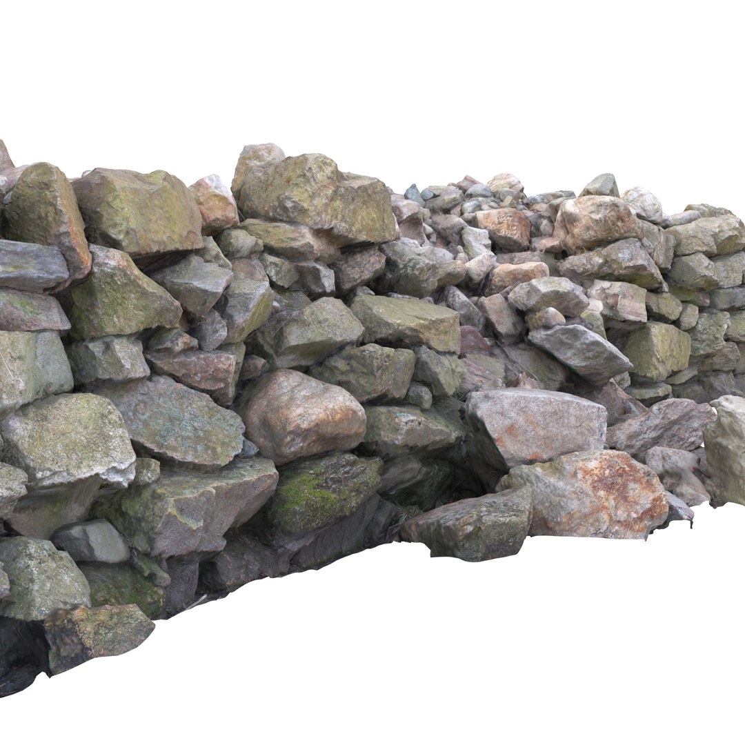 Dry Stone Wall Model - TurboSquid 1215229