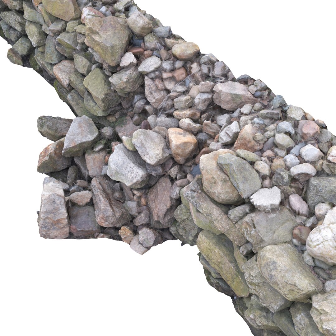 Dry Stone Wall Model - TurboSquid 1215229