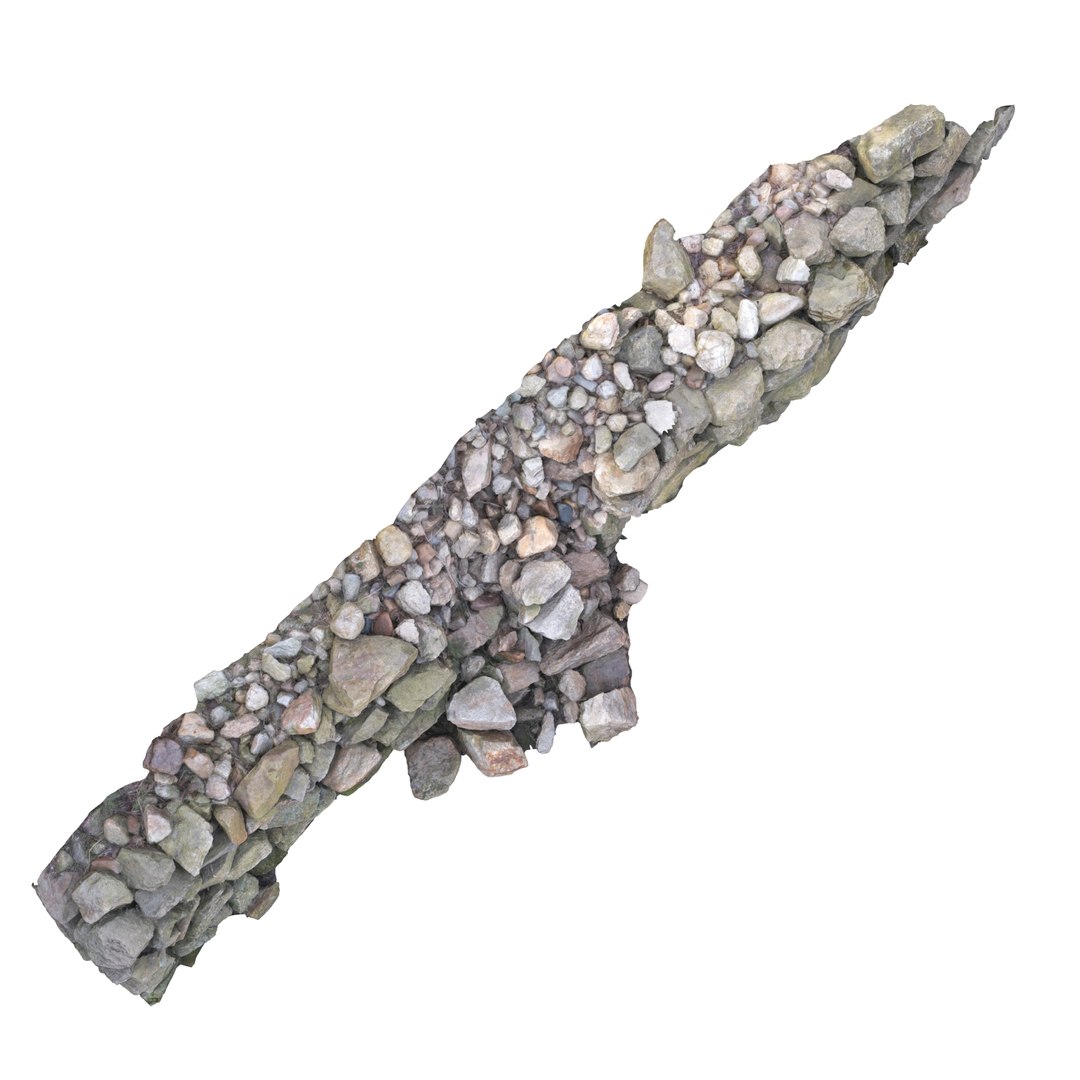 Dry Stone Wall Model - TurboSquid 1215229