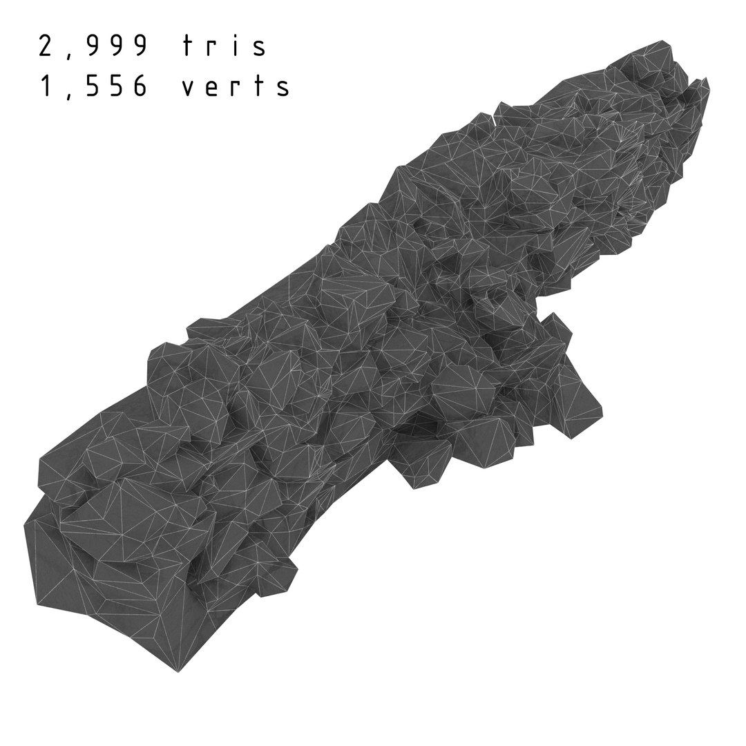 Dry Stone Wall Model - TurboSquid 1215229