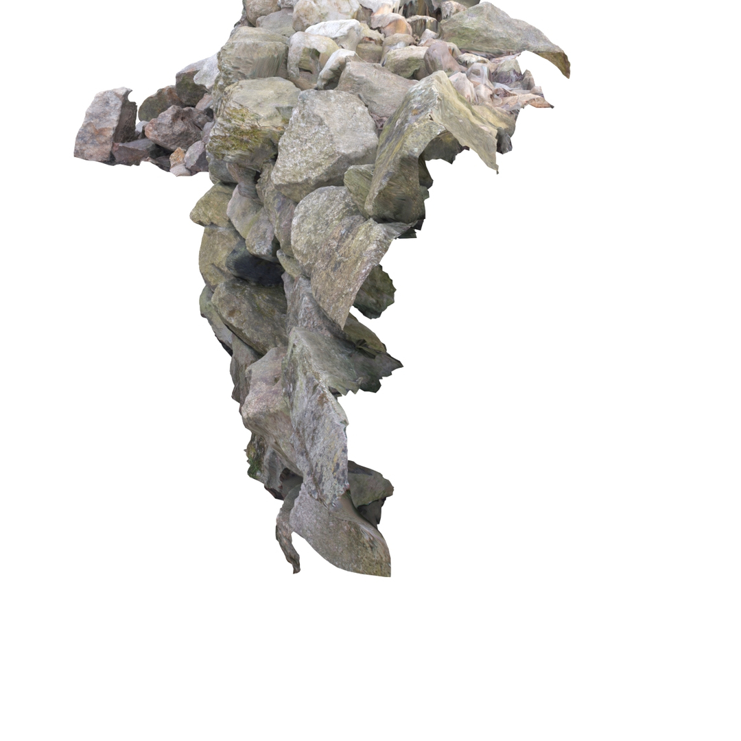 Dry Stone Wall Model - TurboSquid 1215229