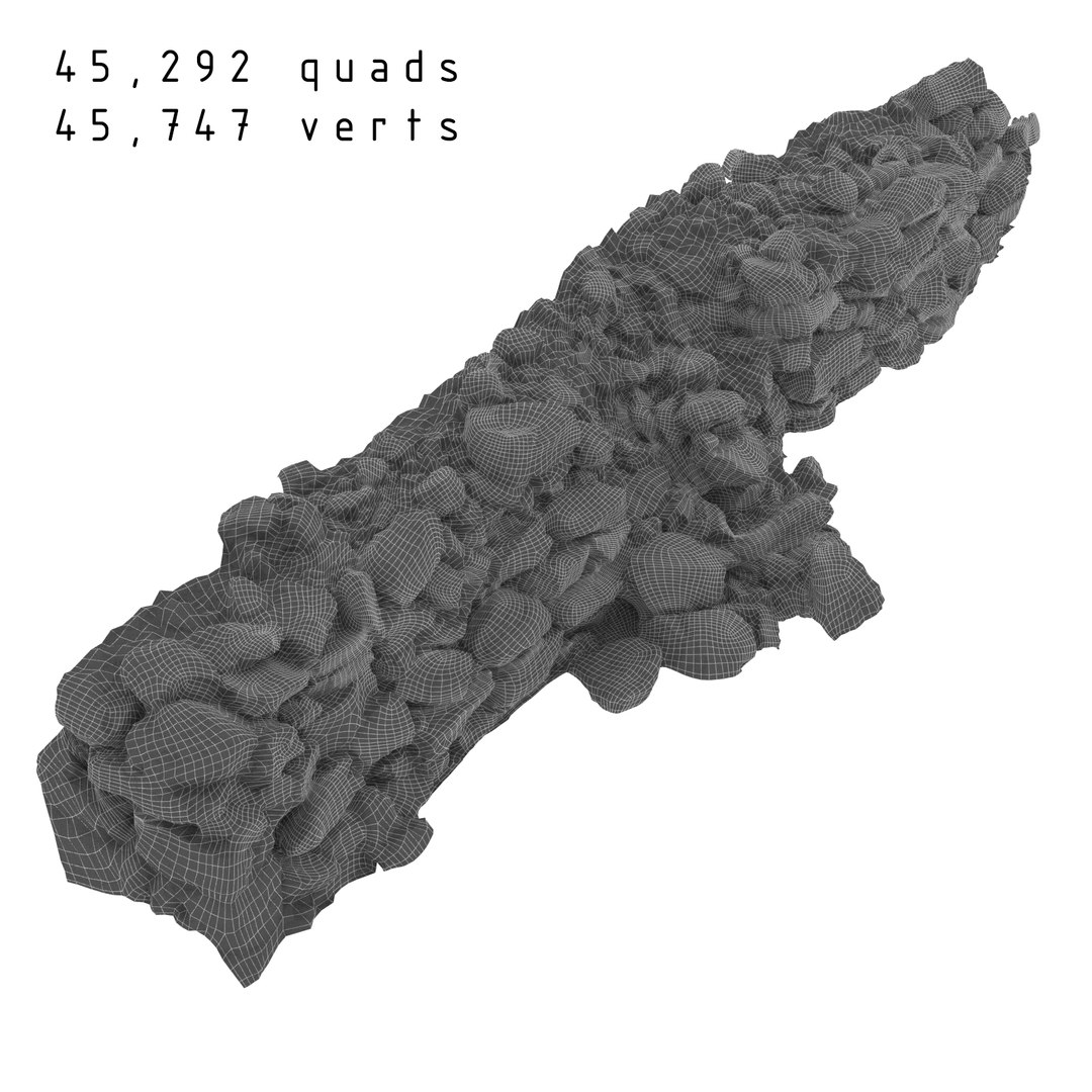 Dry Stone Wall Model - TurboSquid 1215229