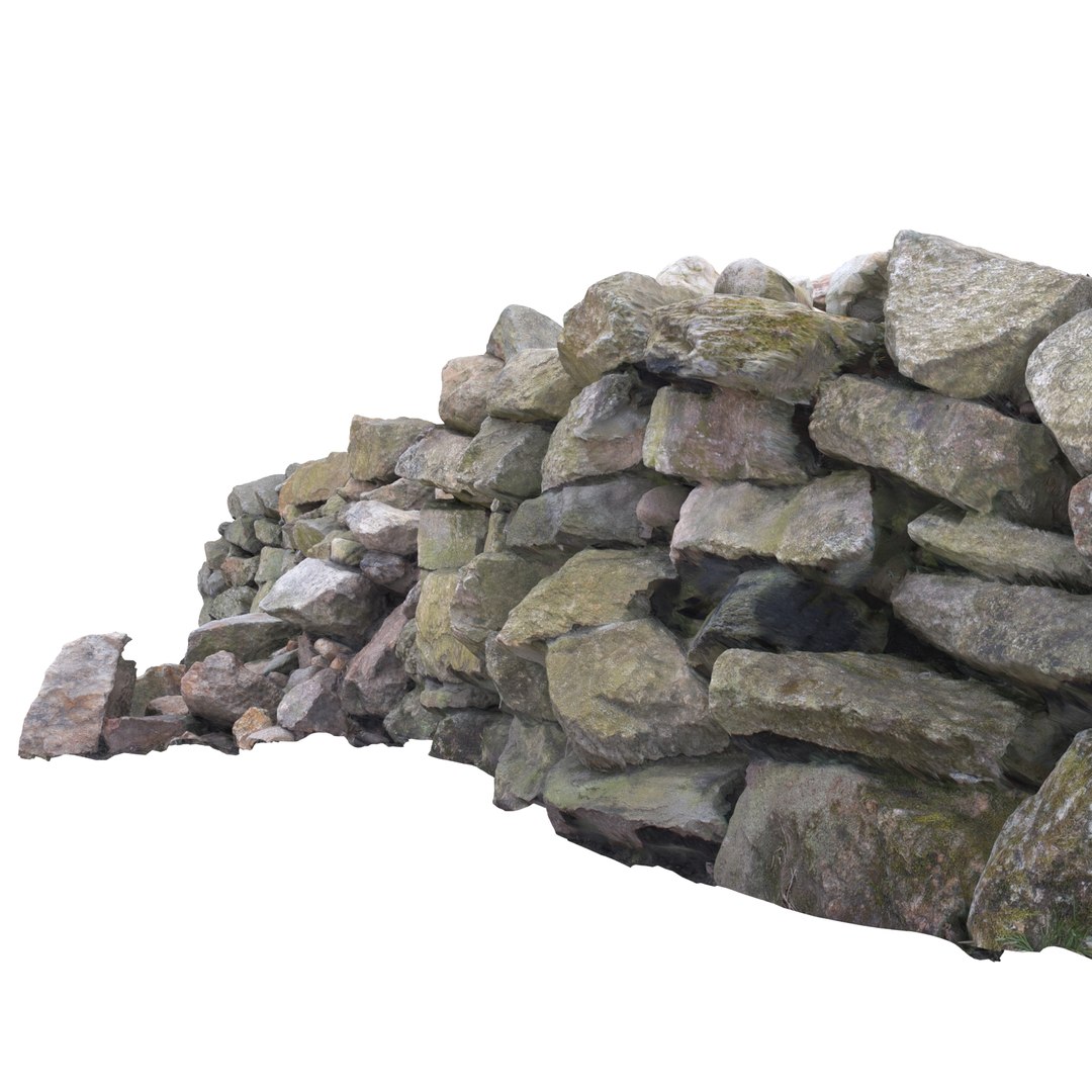 Dry Stone Wall Model - TurboSquid 1215229