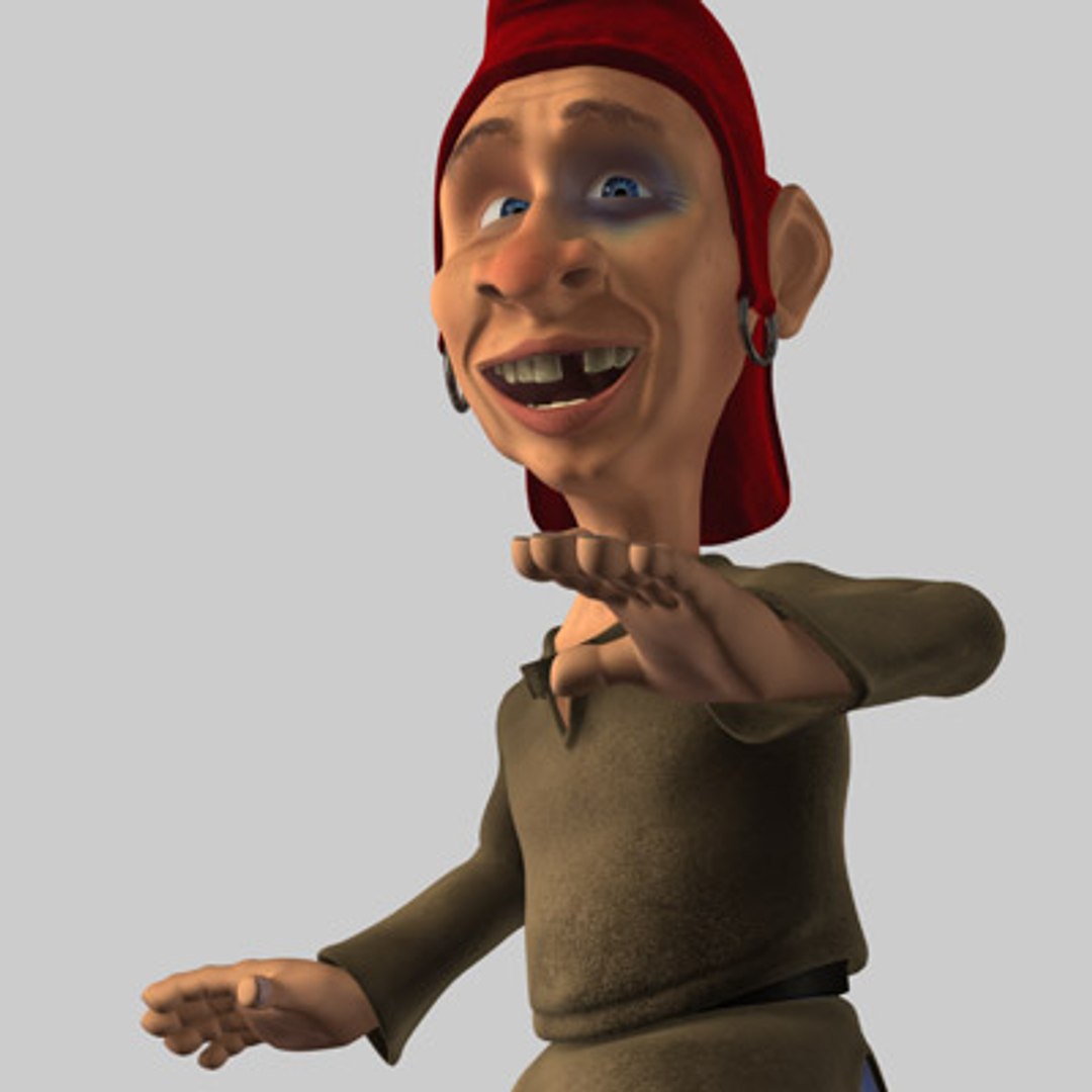 3d Model Gnome Character Animation Idler