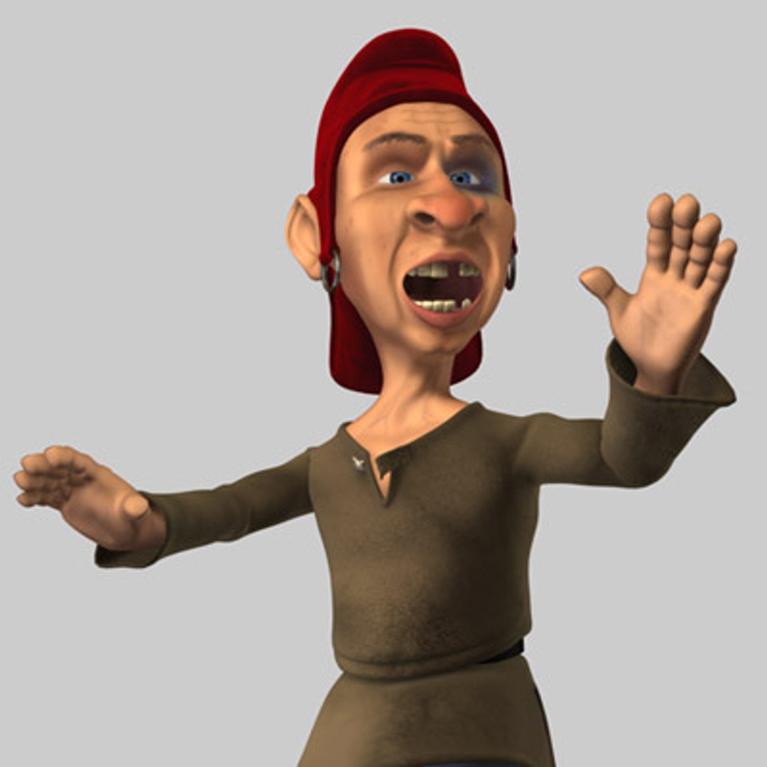 3d Model Gnome Character Animation Idler