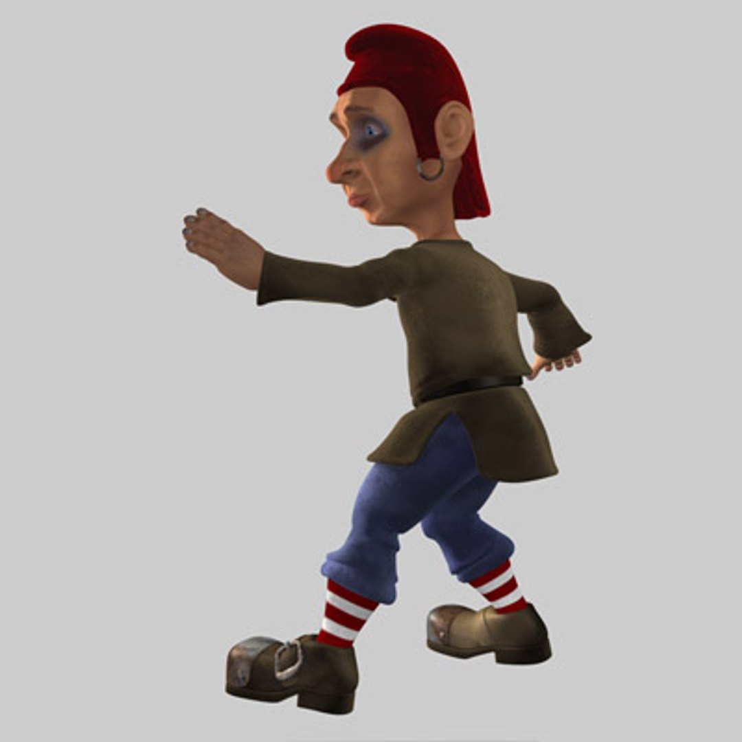 3d Model Gnome Character Animation Idler