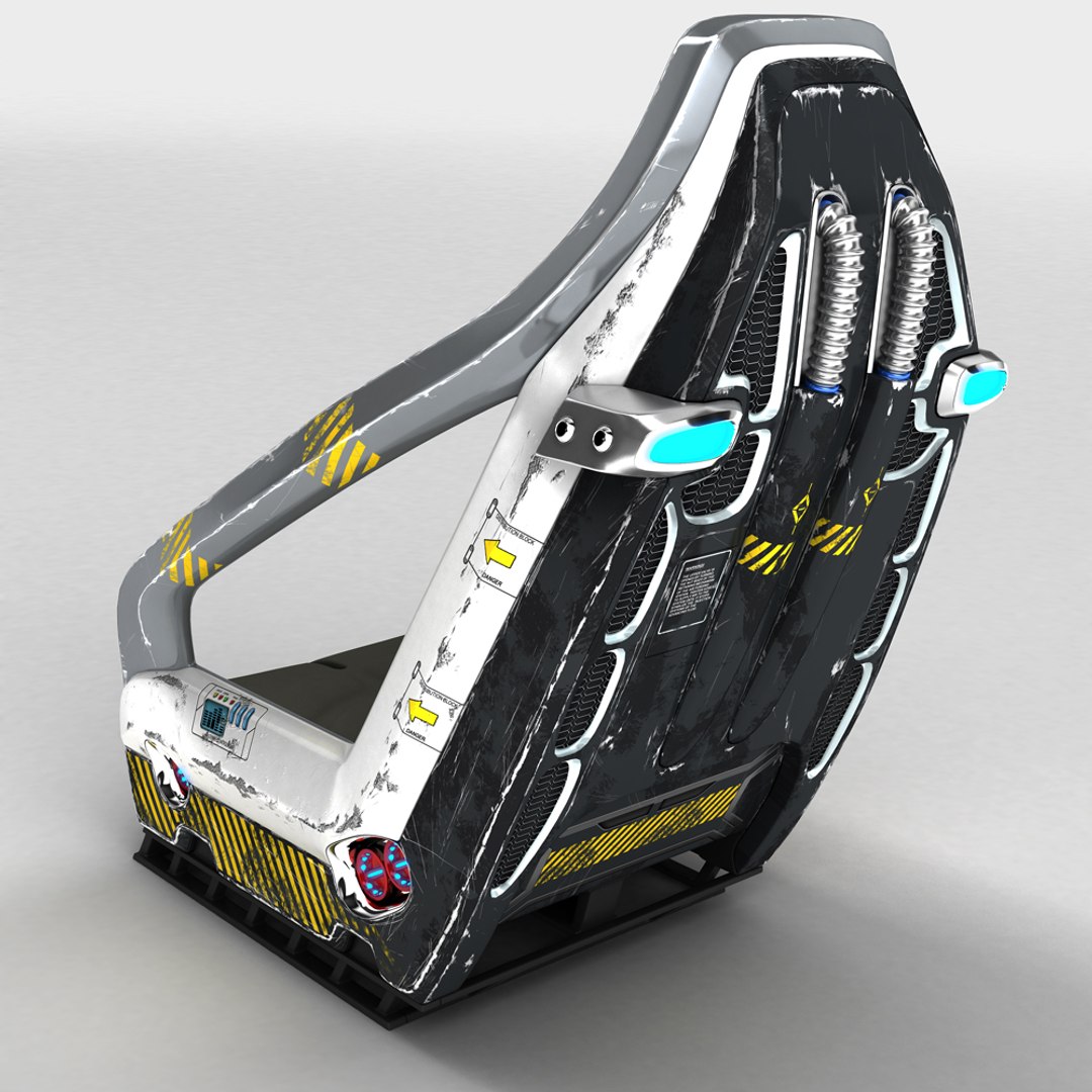 3D Universal Pilot Seat Model - TurboSquid 1256119