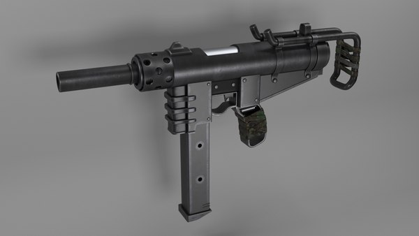3D Submachine gun model - TurboSquid 1740501