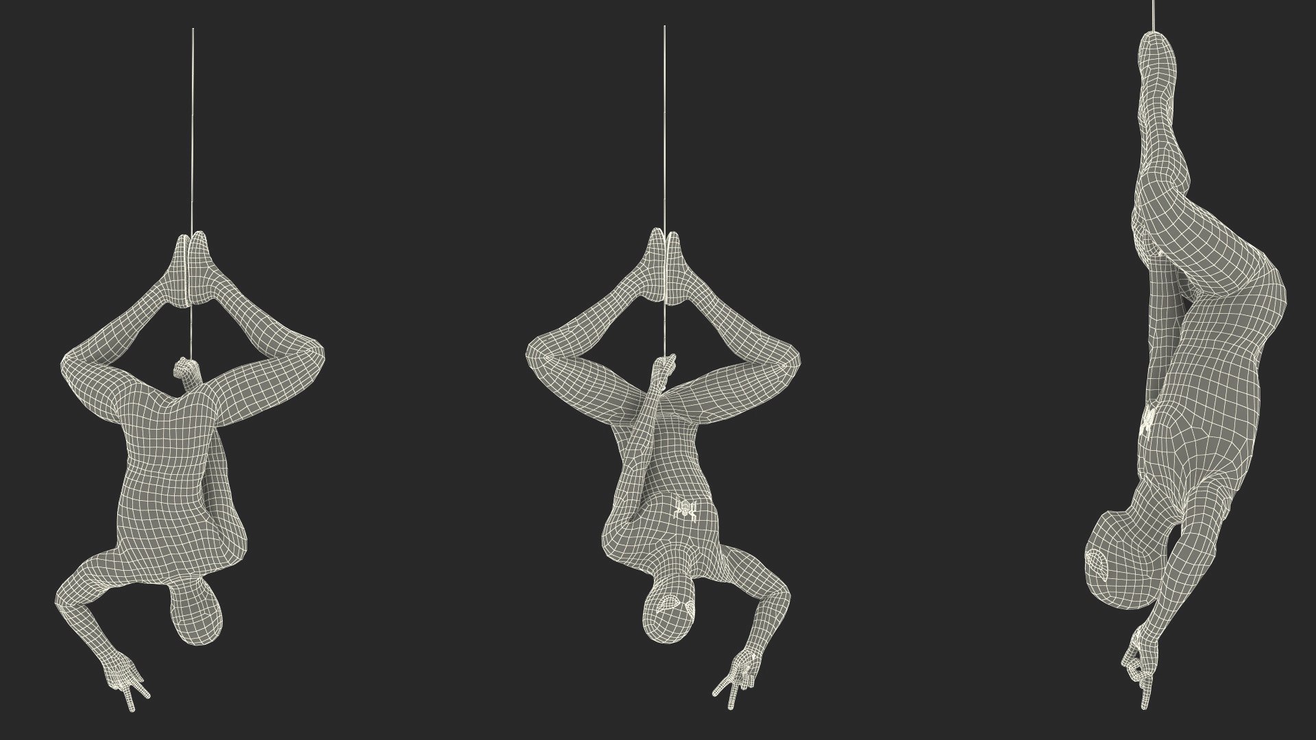 Spiderman Black Suit Hanging Pose 3D model - TurboSquid 2091914