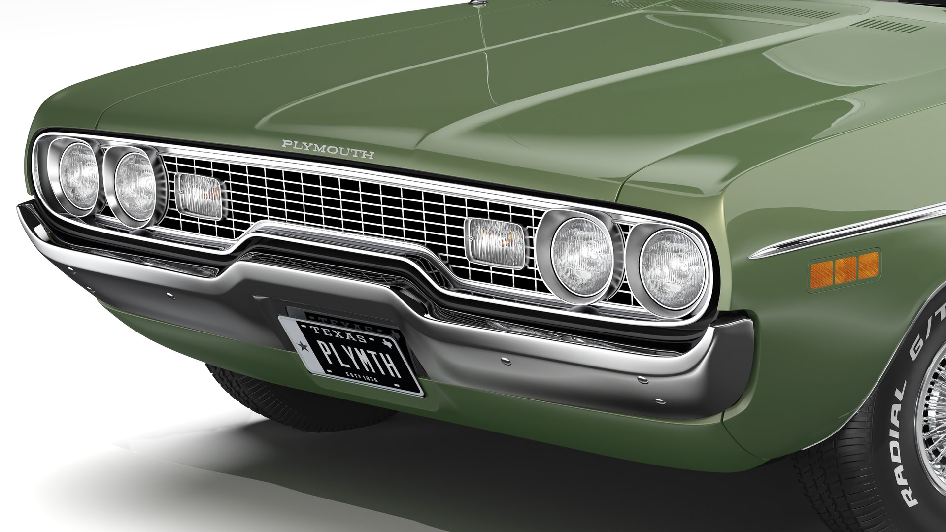 Plymouth Satellite Custom 1971 Model - TurboSquid 1810529