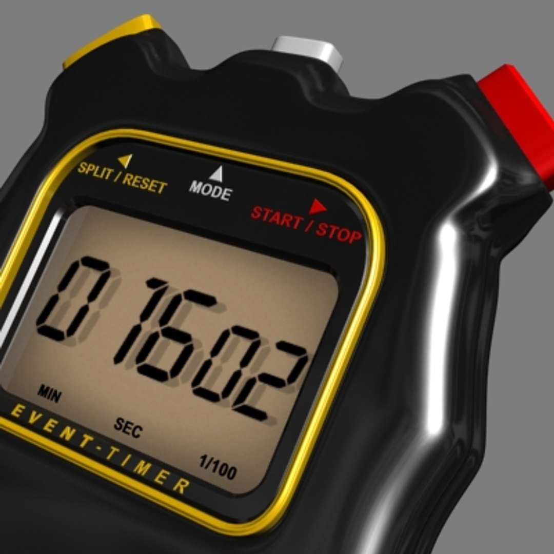Digital Stopwatch 3d Model