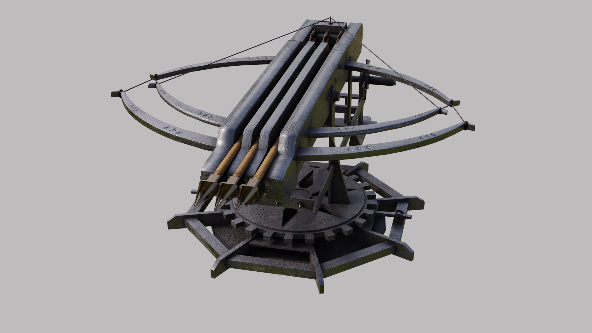 3D Ballista Weapon Rocket Arrow Launcher Model - TurboSquid 1805763