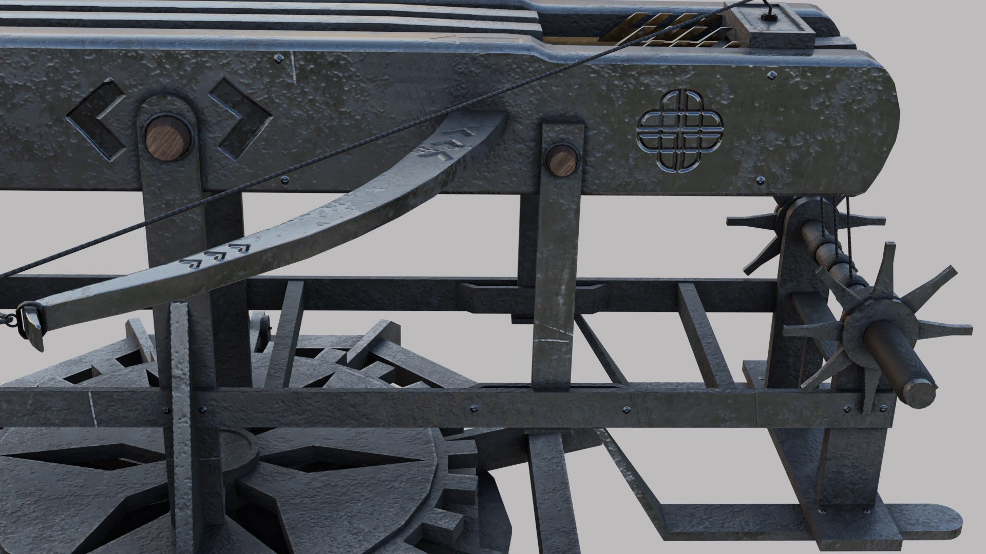 3D Ballista Weapon Rocket Arrow Launcher Model - TurboSquid 1805763