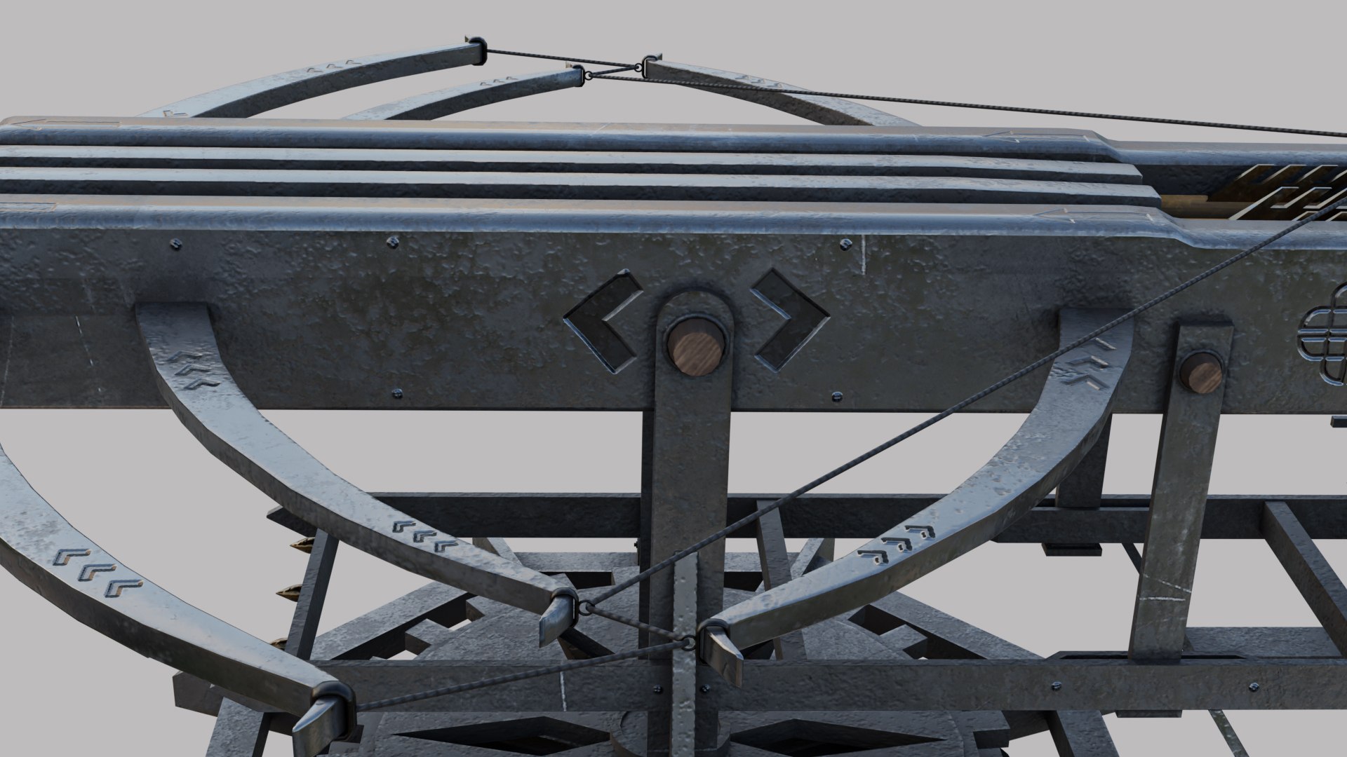 3D Ballista Weapon Rocket Arrow Launcher Model - TurboSquid 1805763