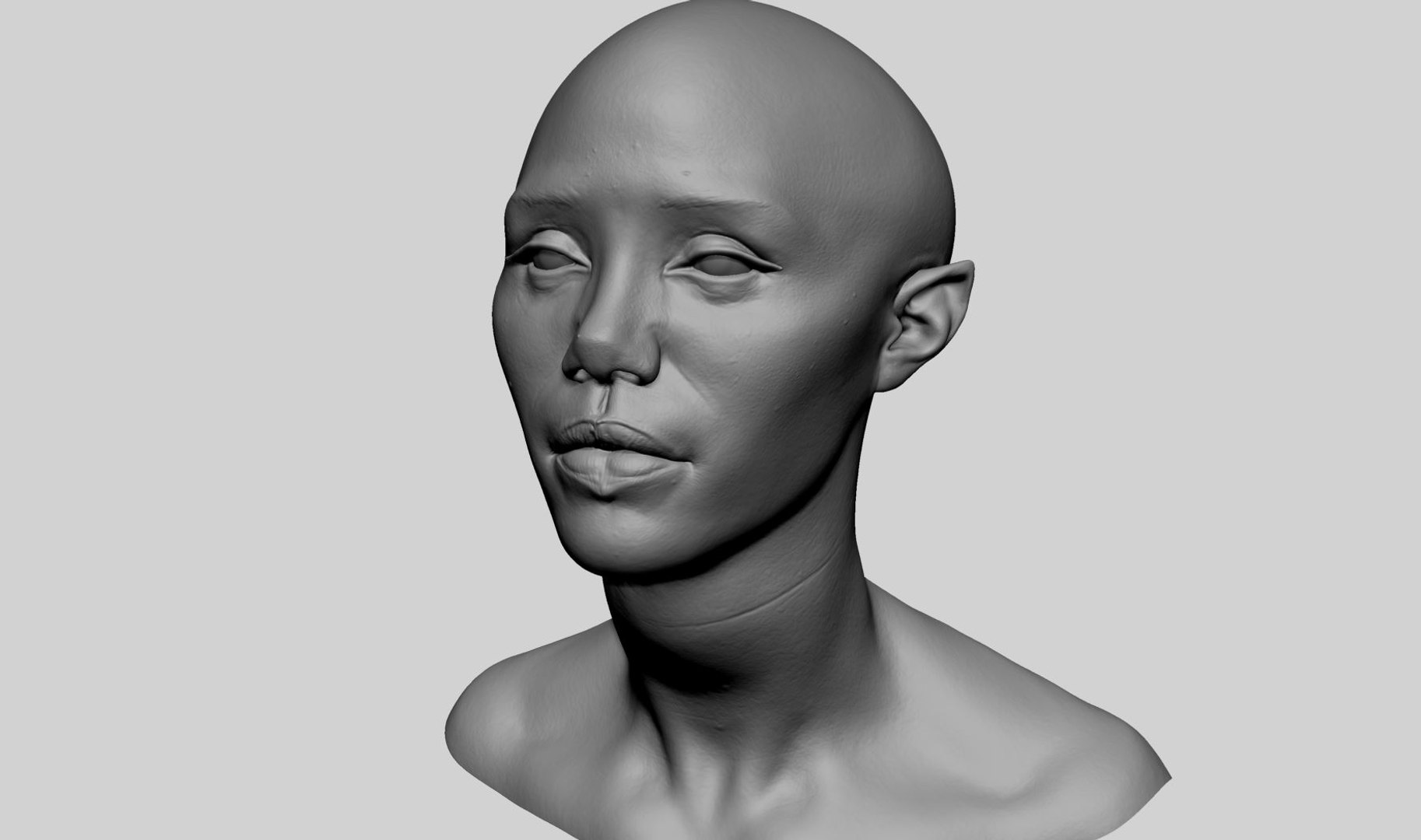 Fantasy Female Head V12 3D - TurboSquid 2199377