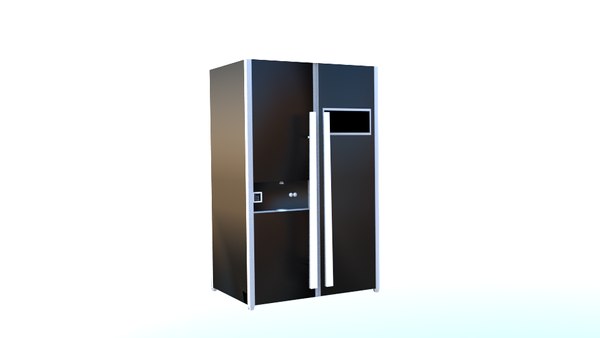 3d modern refrigerator model