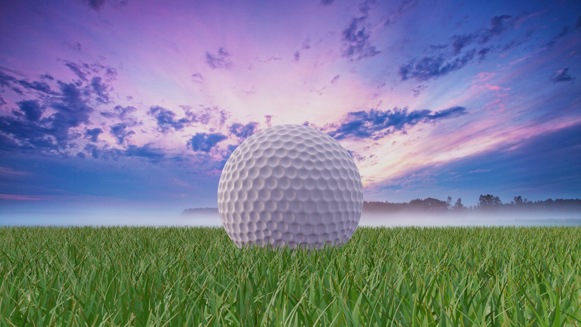 Golf Ball Scene 3D - TurboSquid 2104502