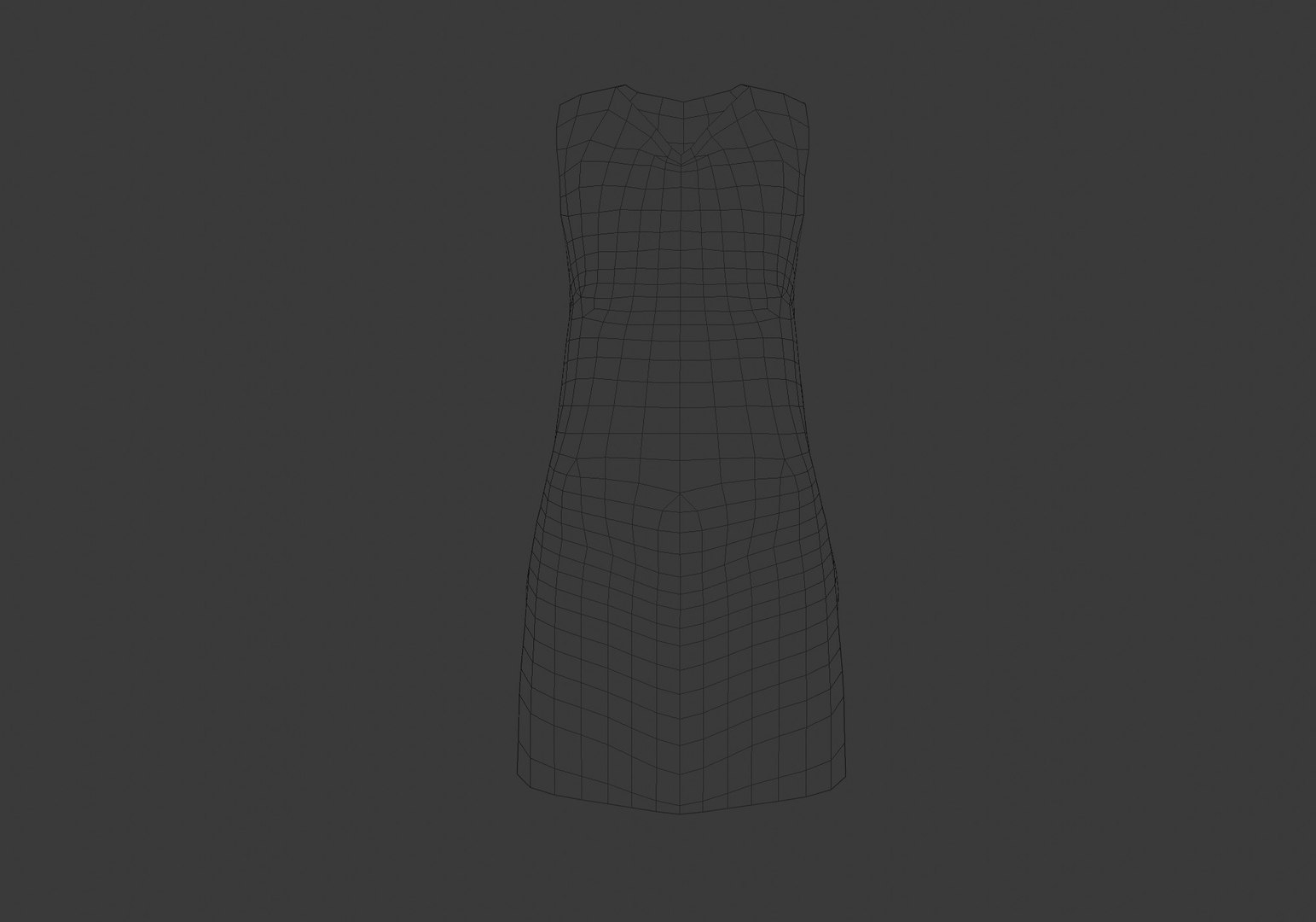 3D Model Black Short Dress - TurboSquid 1902854