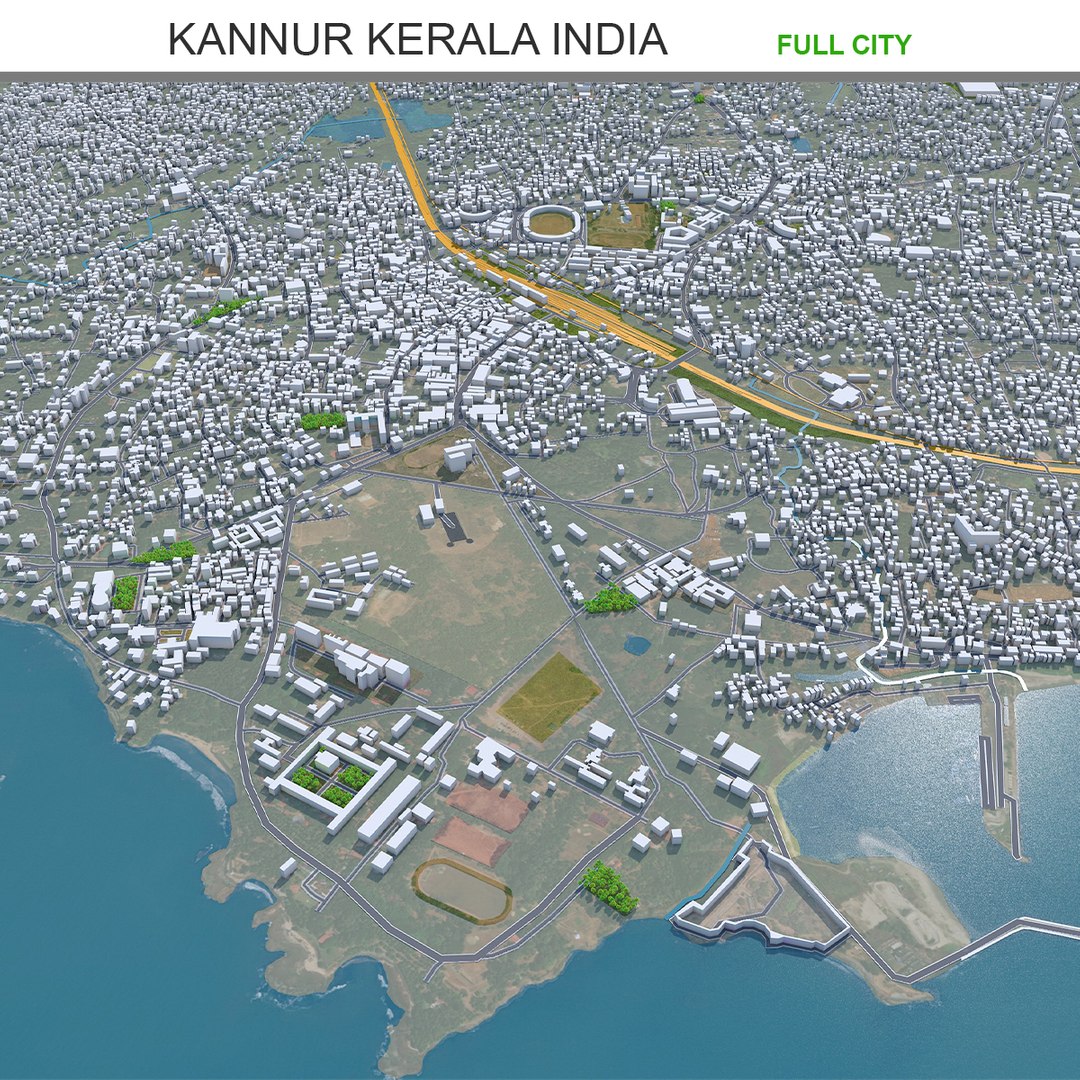 3D Kannur Kerala India - TurboSquid 2100252