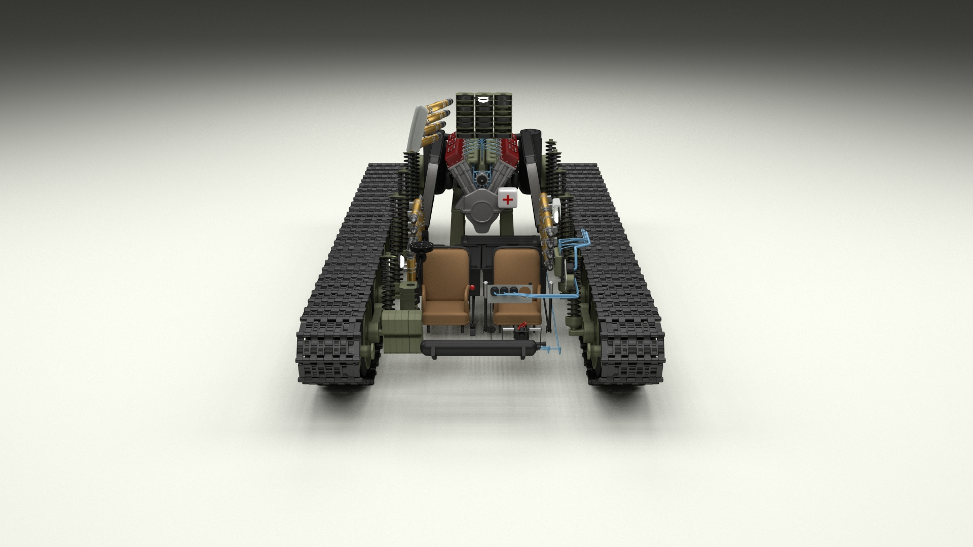 Soviet 85 Tank Interiors Obj