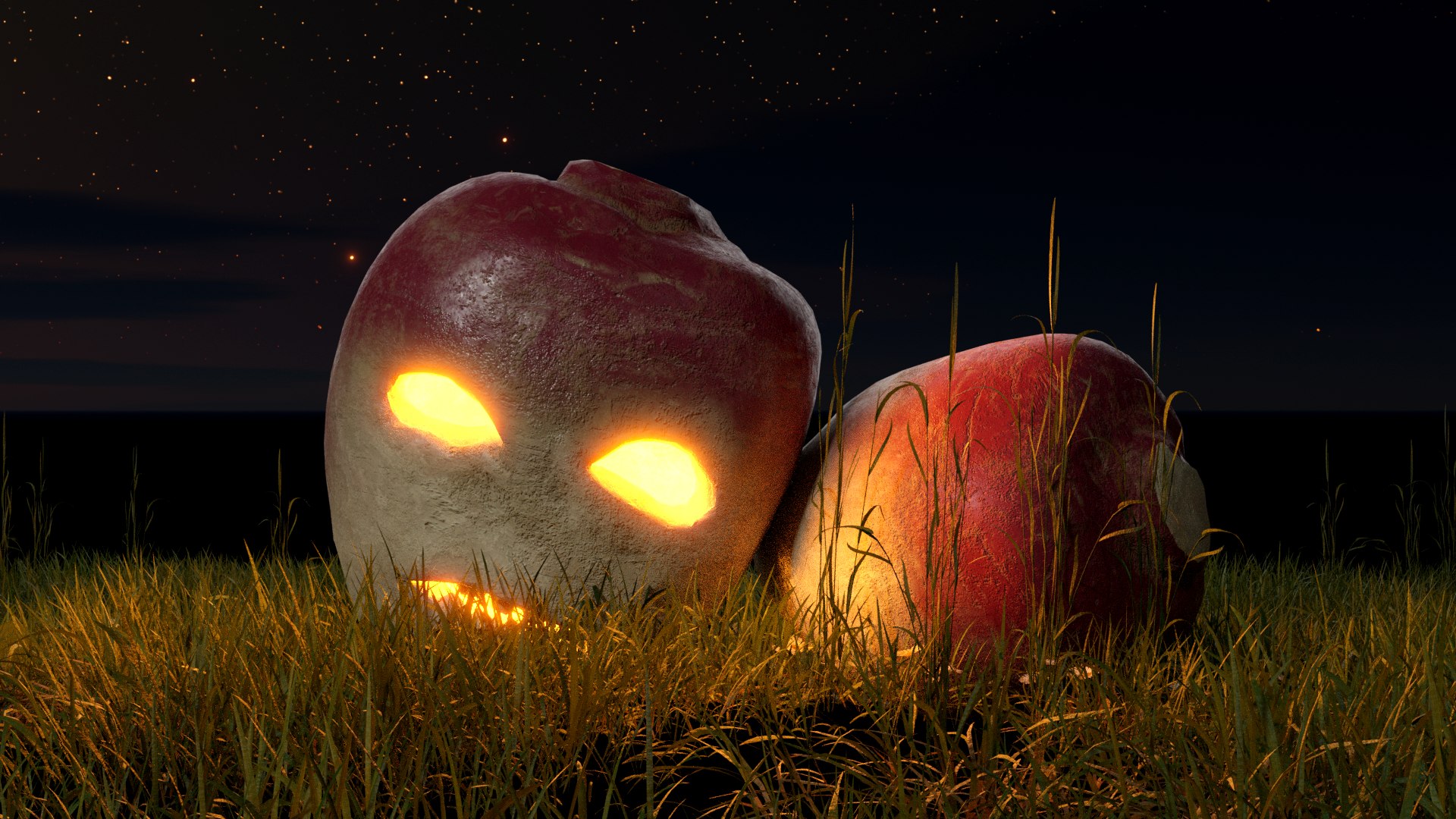 Turnip Jack-O-Lantern 3D Model - TurboSquid 1963790