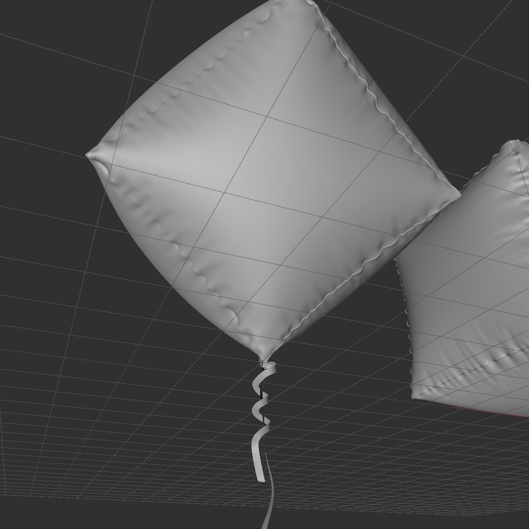 3d cube balloon model