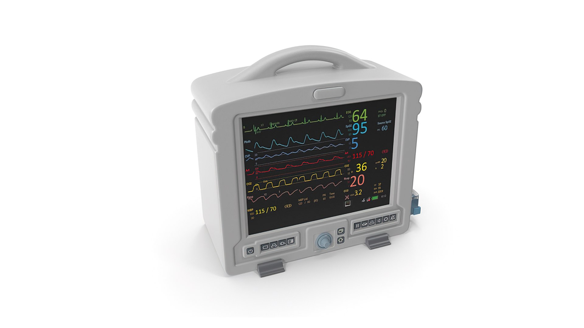 3D Model Medical Monitor - TurboSquid 2116329