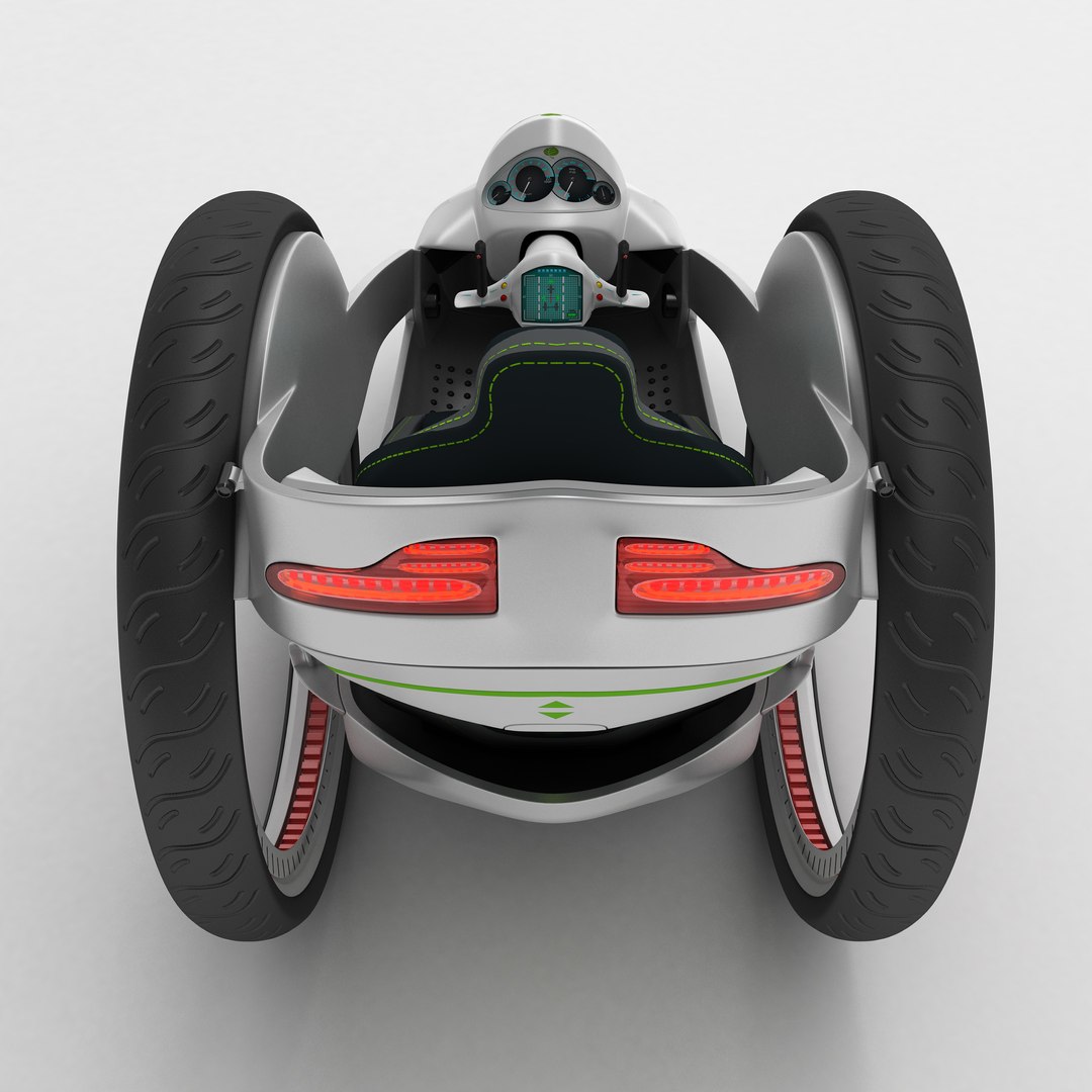 3d Model Compact Electric Car