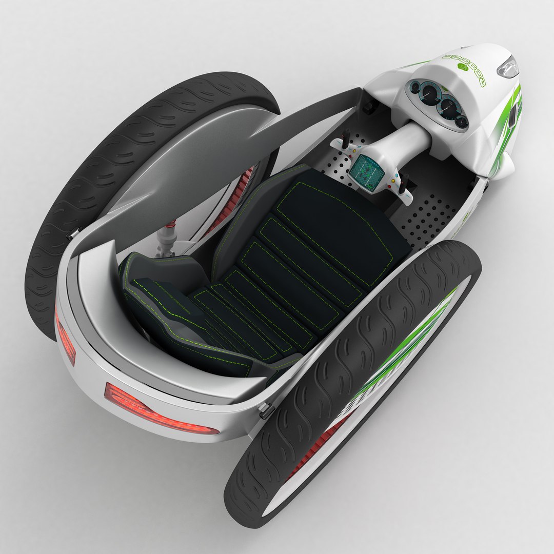 3d Model Compact Electric Car